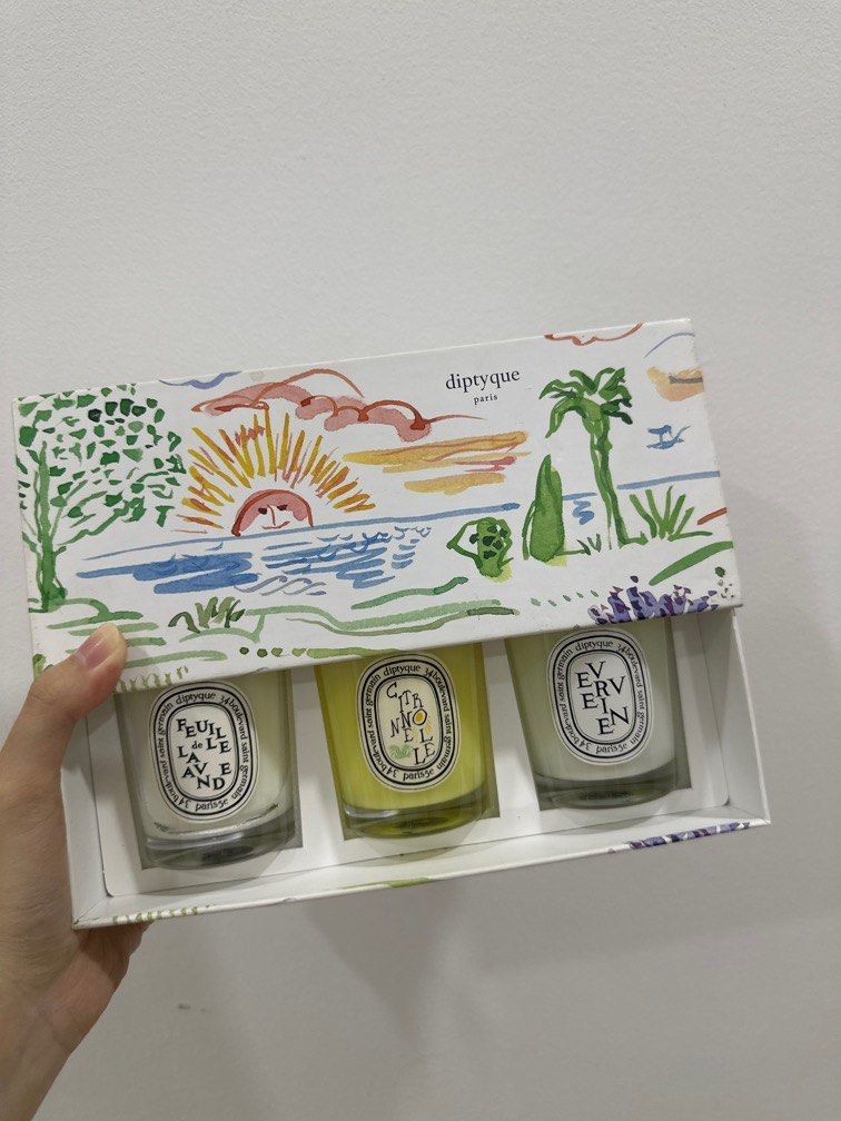 Diptyque Candle Summer Set, Beauty & Personal Care, Fragrance ...