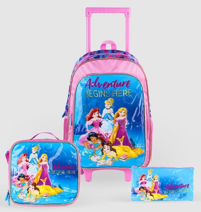 Disney Princess Adventure Begins Here 18" Trolley Backpack Set, Babies ...