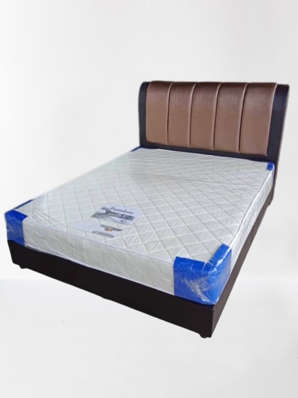 Divan Bed PVC Bed Katil Queen, Furniture & Home Living, Furniture, Bed ...