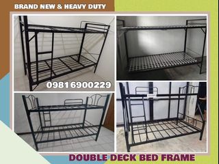 Double deck bed frame, Furniture & Home Living, Furniture, Bed Frames ...