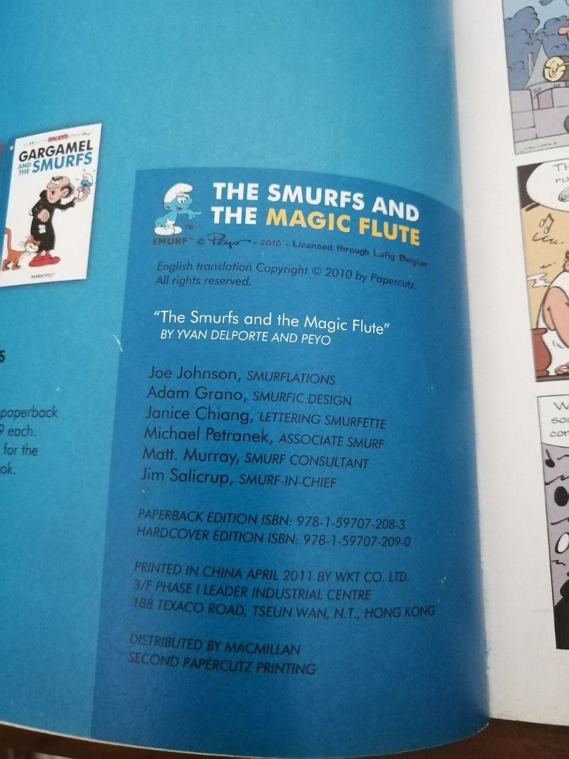 (ENG) The Smurfs and The Magic Flute, Hobbies & Toys, Books & Magazines ...