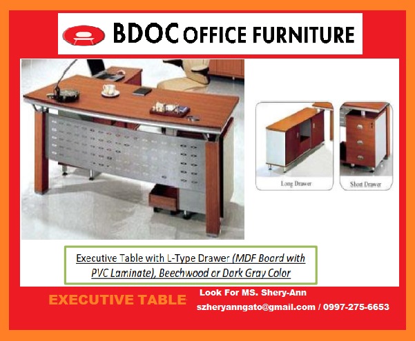 Executive Table With L-type table (MDF Board With PVC Laminate ...
