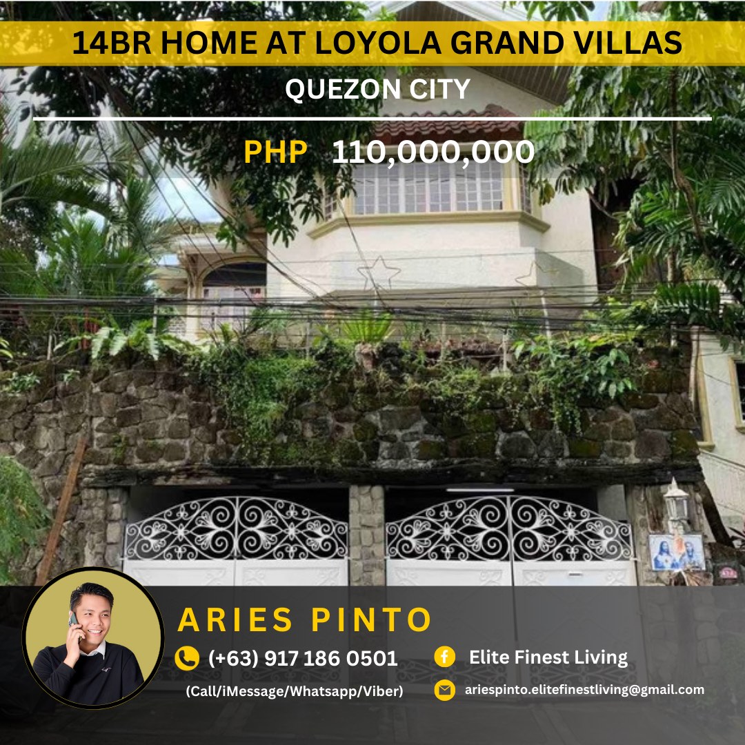 FOR SALE: 14BR Home at Loyola Grand Villas Quezon City (110M), Property ...