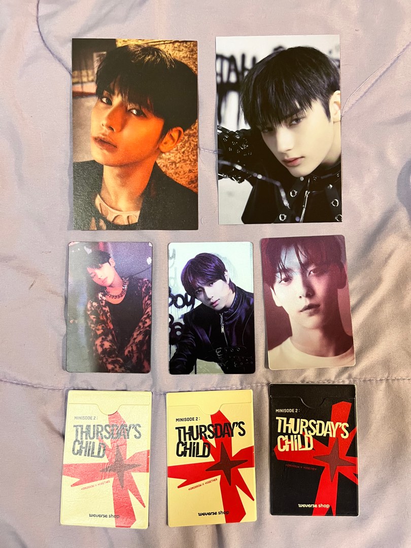 [FREE OFFICIAL KPOP ITEMS] TXT THURSDAYS CHILD POSTCARD PC SET, Hobbies ...