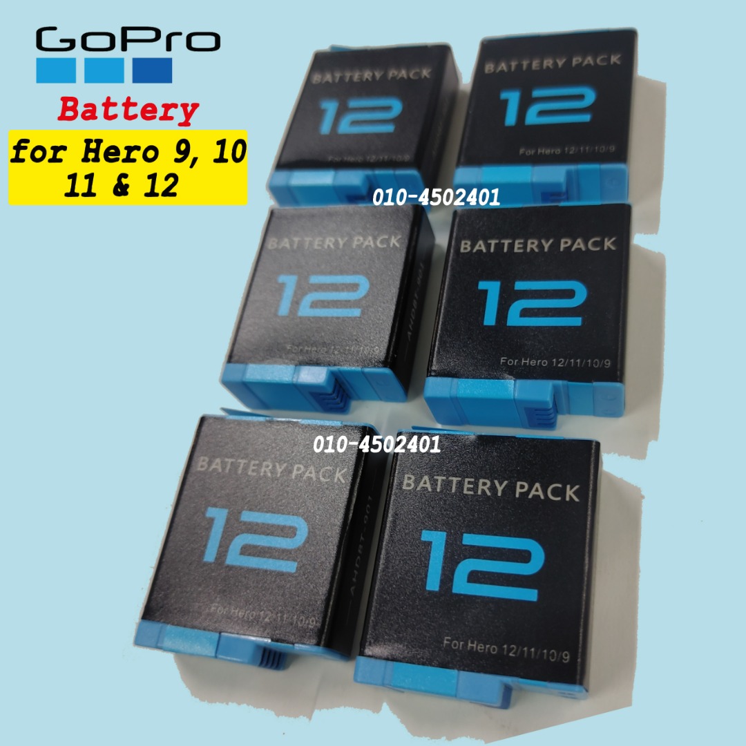 GoPro Hero 12 Black AHDBT-901 1800mah Battery GoPro 12 GoPro 11 GoPro ...