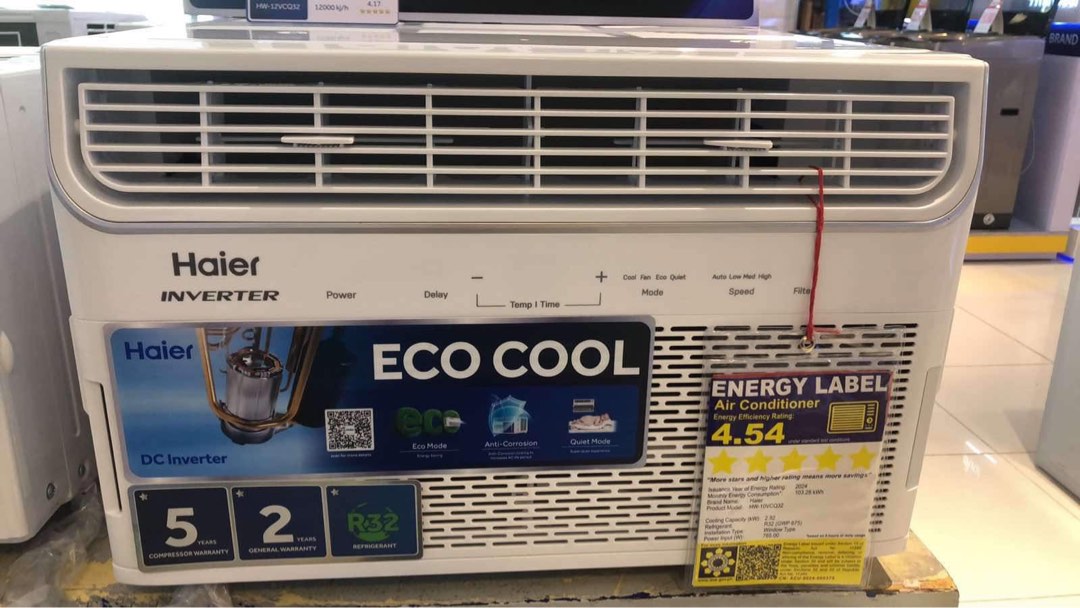 HAIER WINDOW TYPE INVERTER AIRCON, TV & Home Appliances, Air ...