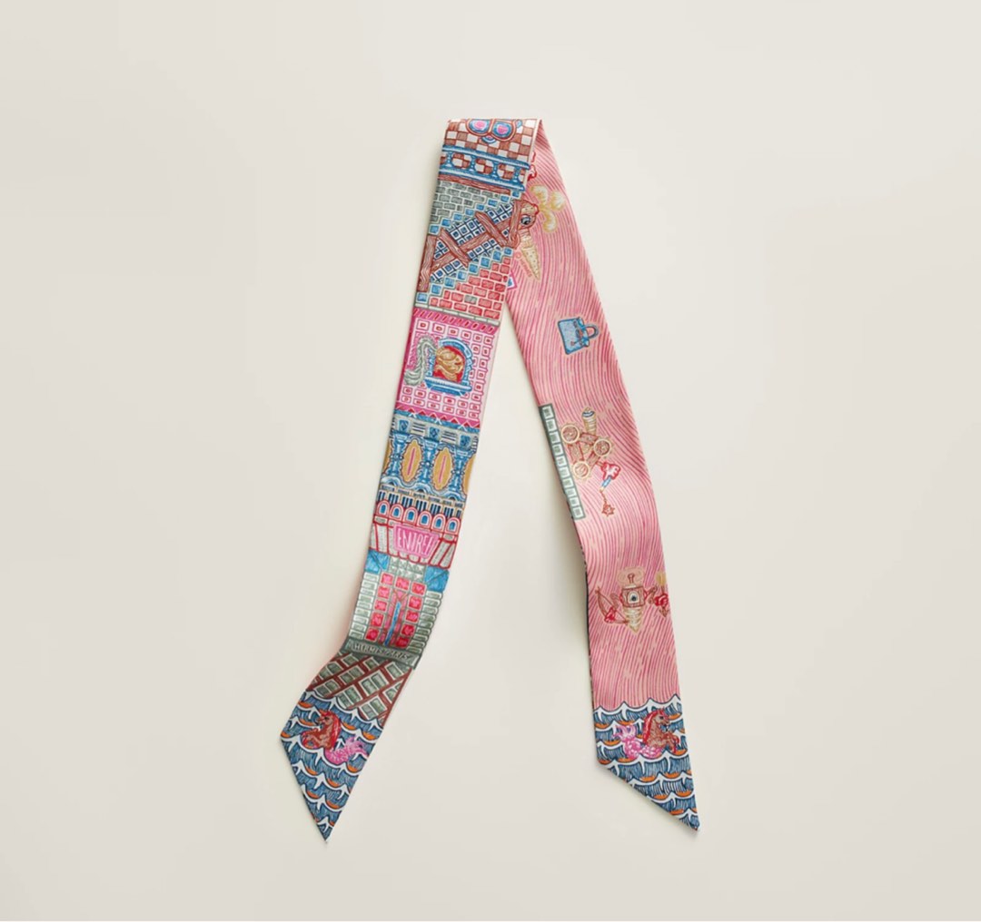 Hermes Super Silk Quest Twilly, Luxury, Accessories on Carousell