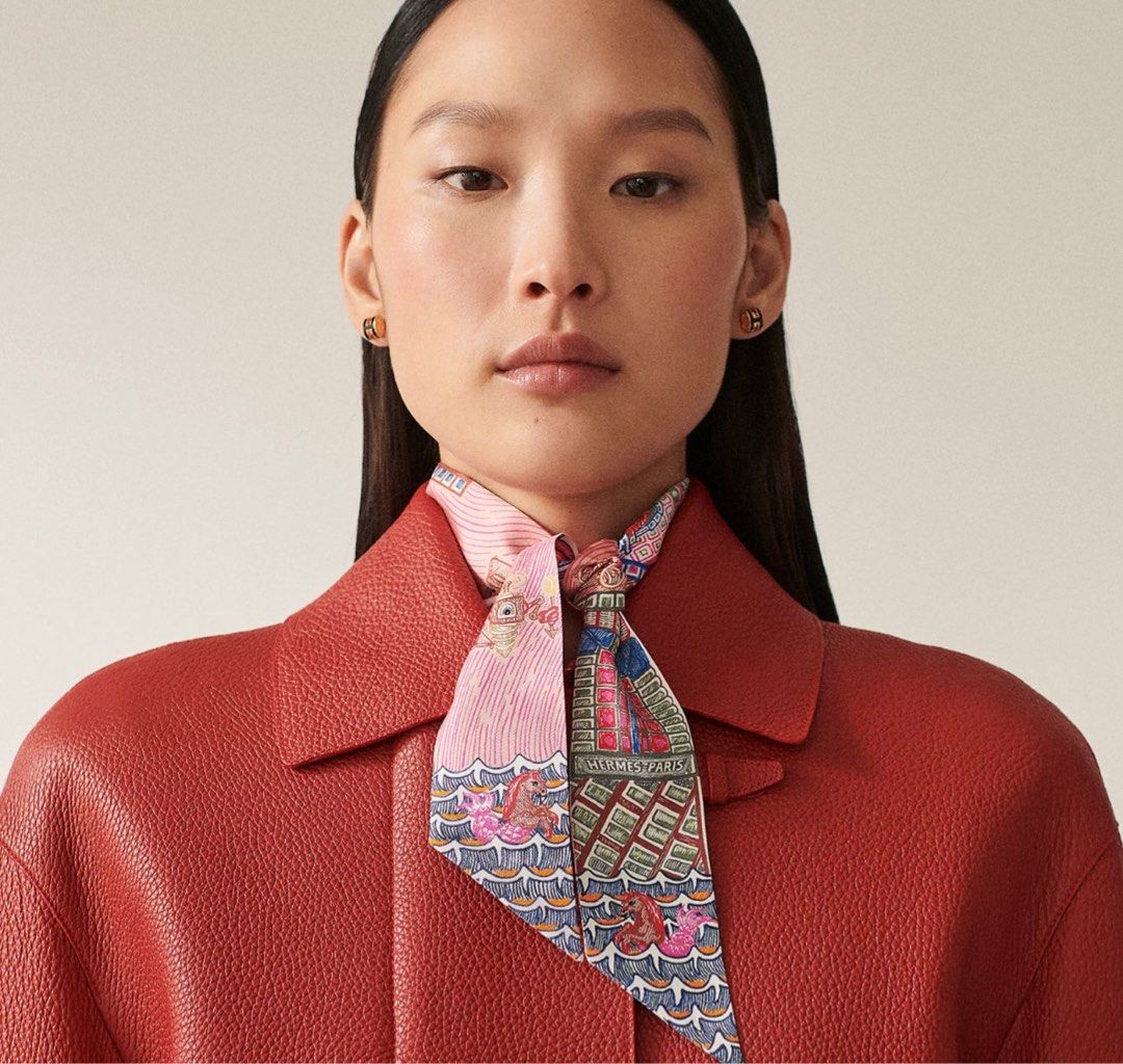 Hermes Super Silk Quest Twilly, Luxury, Accessories on Carousell