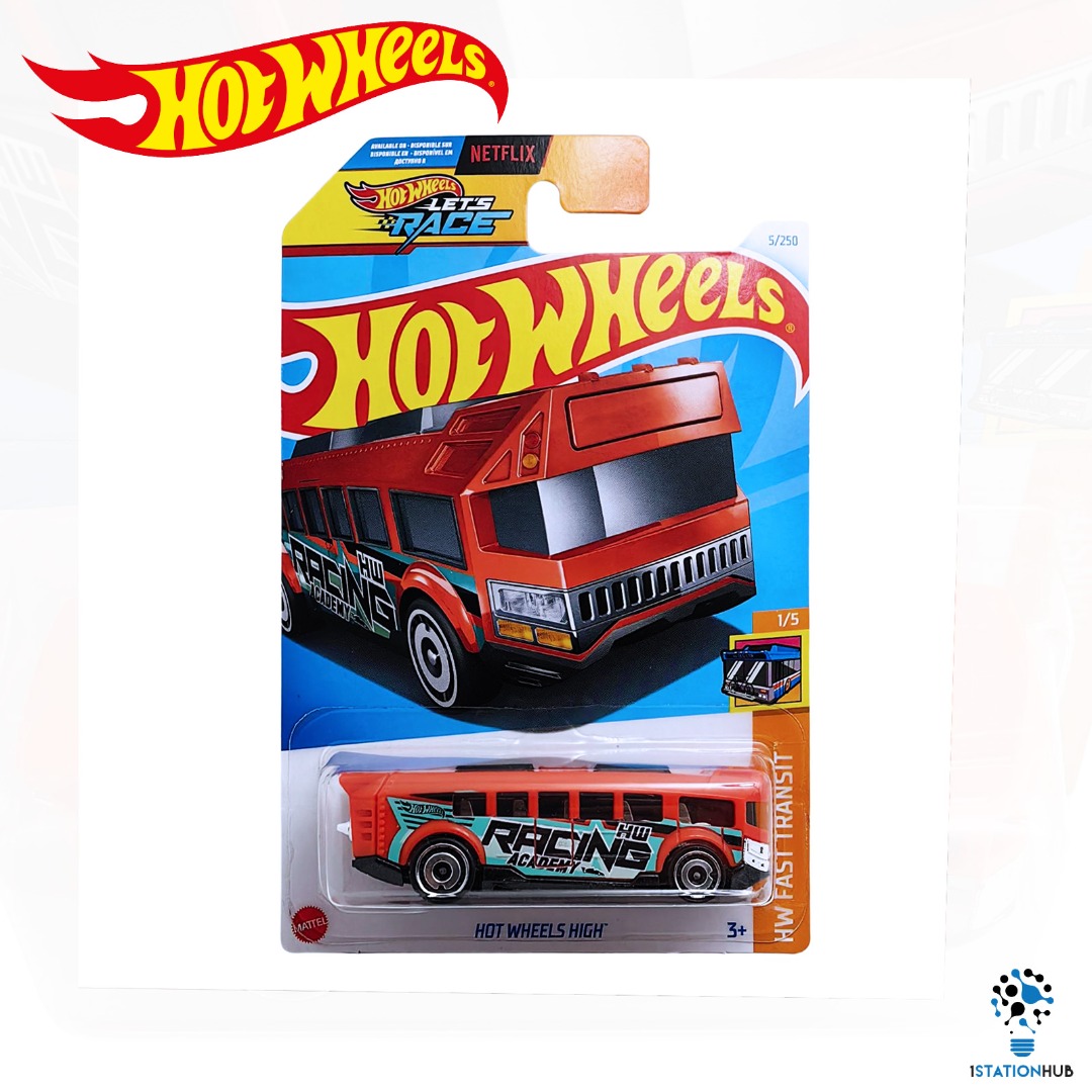 Hot Wheels HW FAST TRANSIT - Hotwheels High | Bus Car Collector Kids ...