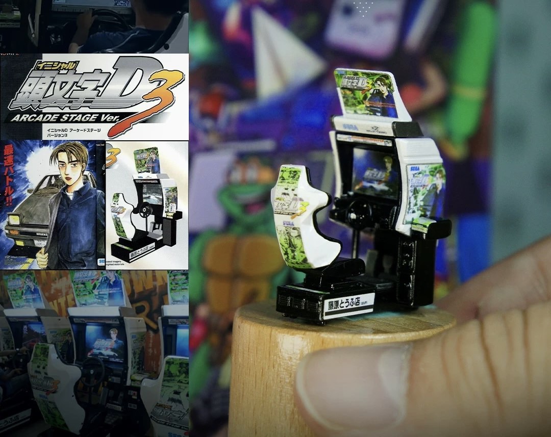Initial D Stage 3 Arcade Machine 1/64 Toys (AE86 Takumi), Hobbies ...