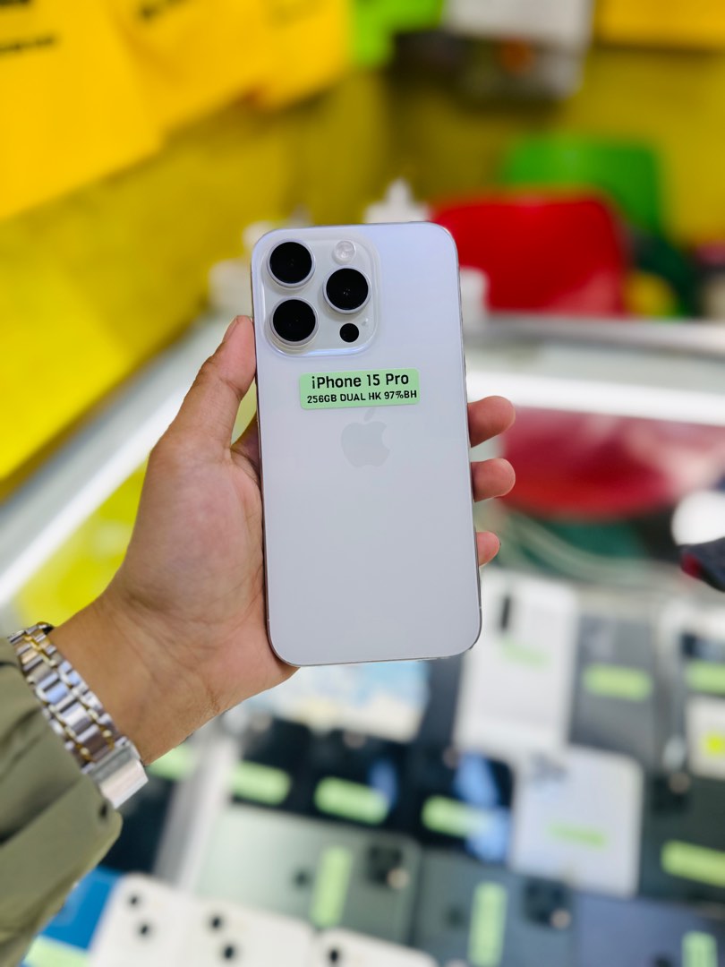 iPhone 15 Pro 256gb 97%bh Dualsim HK Variant, Mobile Phones & Gadgets ...