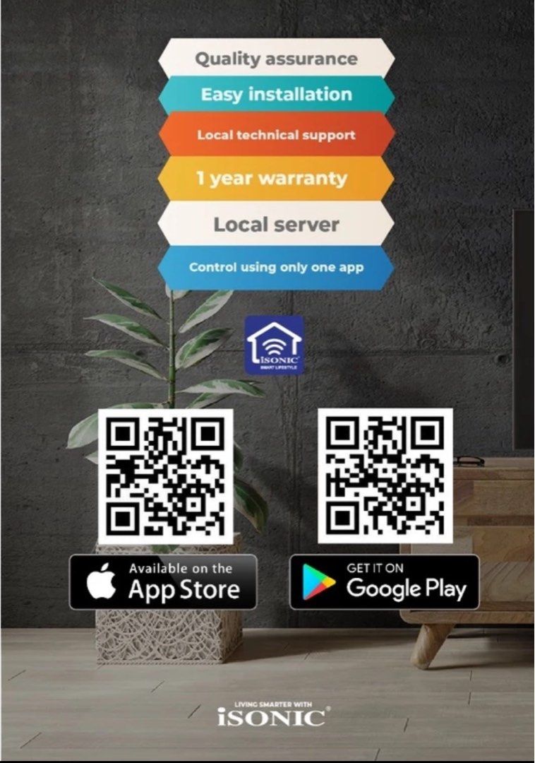 Isonic Smart Door Lock E203BL, TV & Home Appliances, TV & Entertainment ...