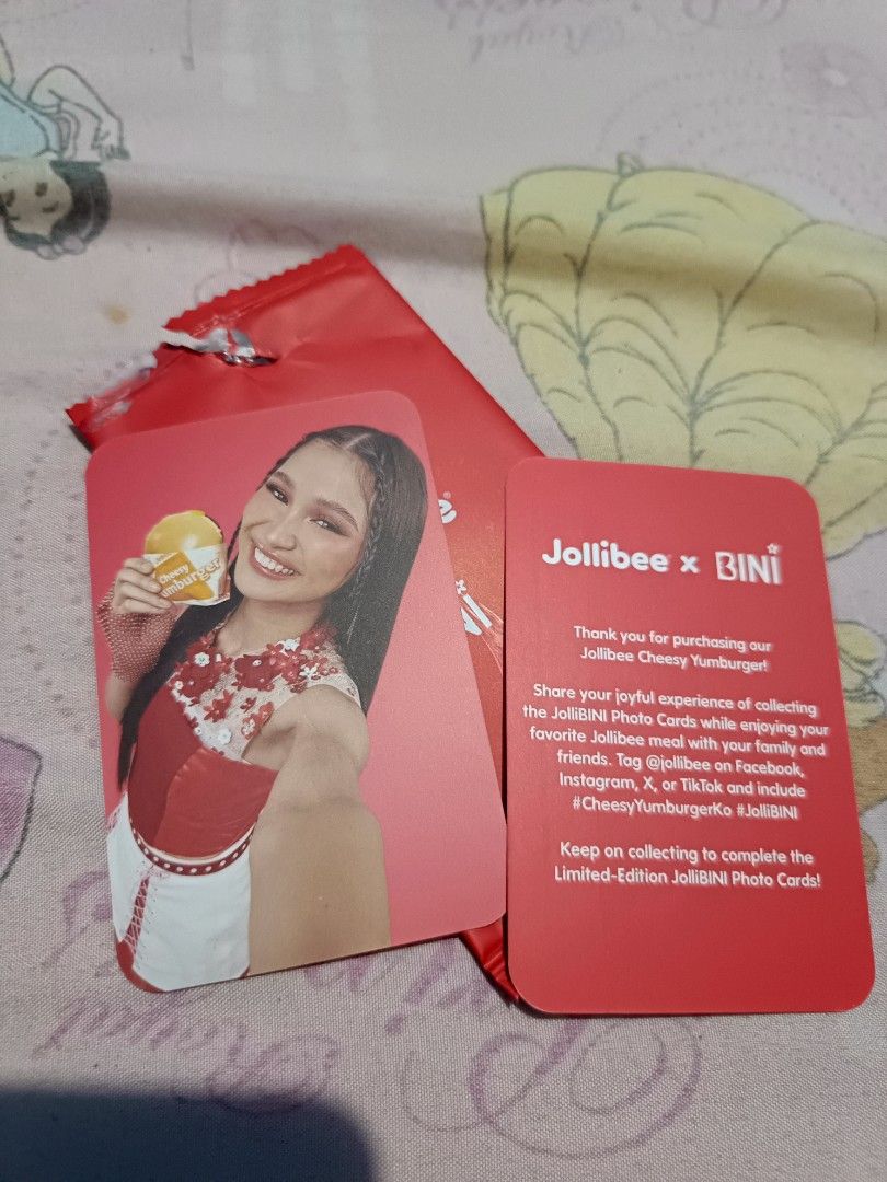 Jollibee Bini Card, Hobbies & Toys, Memorabilia & Collectibles, Fan ...