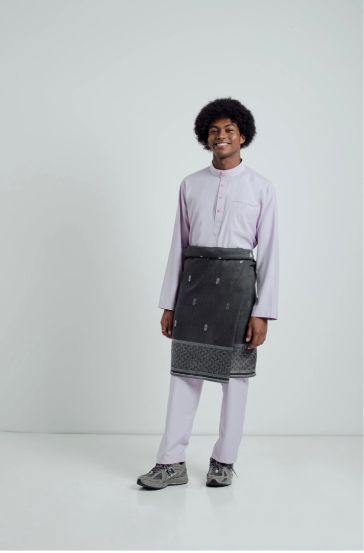 KHATAM Patawali Baju Melayu Cekak Musang Size M - Lilac, Men's Fashion ...