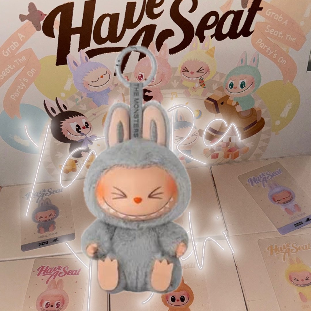 Labubu V2 Have A Seat HEHE, Hobbies & Toys, Toys & Games on Carousell