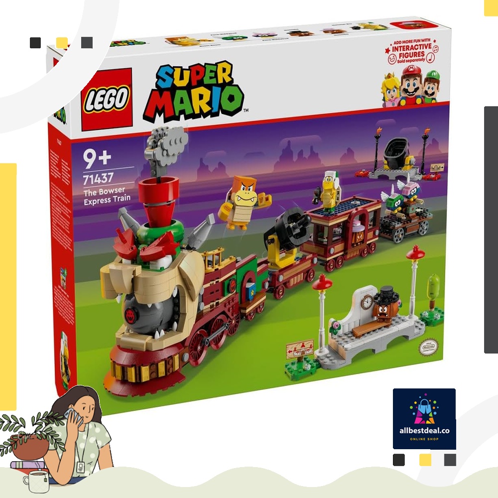 LEGO Super Mario The Bowser Express Train Toy Playset 71437 Nintendo ...