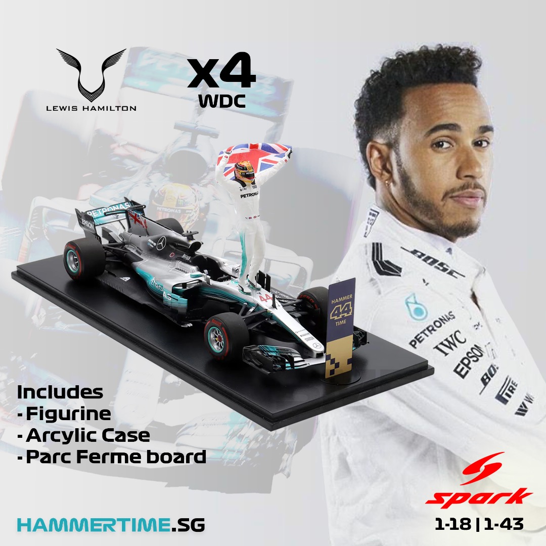 (IN-STOCK) Lewis Hamilton 2017 Mexico GP 4x World Champion Mercedes-AMG ...