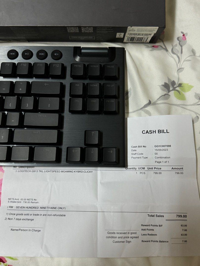 Logitech G913 Tkl Gaming Keyboard Computers And Tech Parts And Accessories Computer Keyboard On