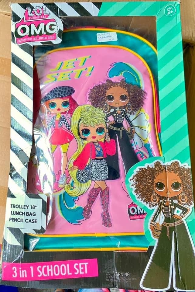 LOL OMG Glam Shores 18" Trolley Backpack Set, Babies & Kids, Going Out ...