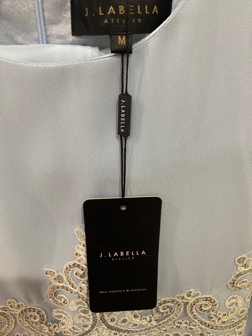 Lowella Kurung by J.Labella Atelier in Baby Blue, Women's Fashion, Dresses & Sets, Traditional ...