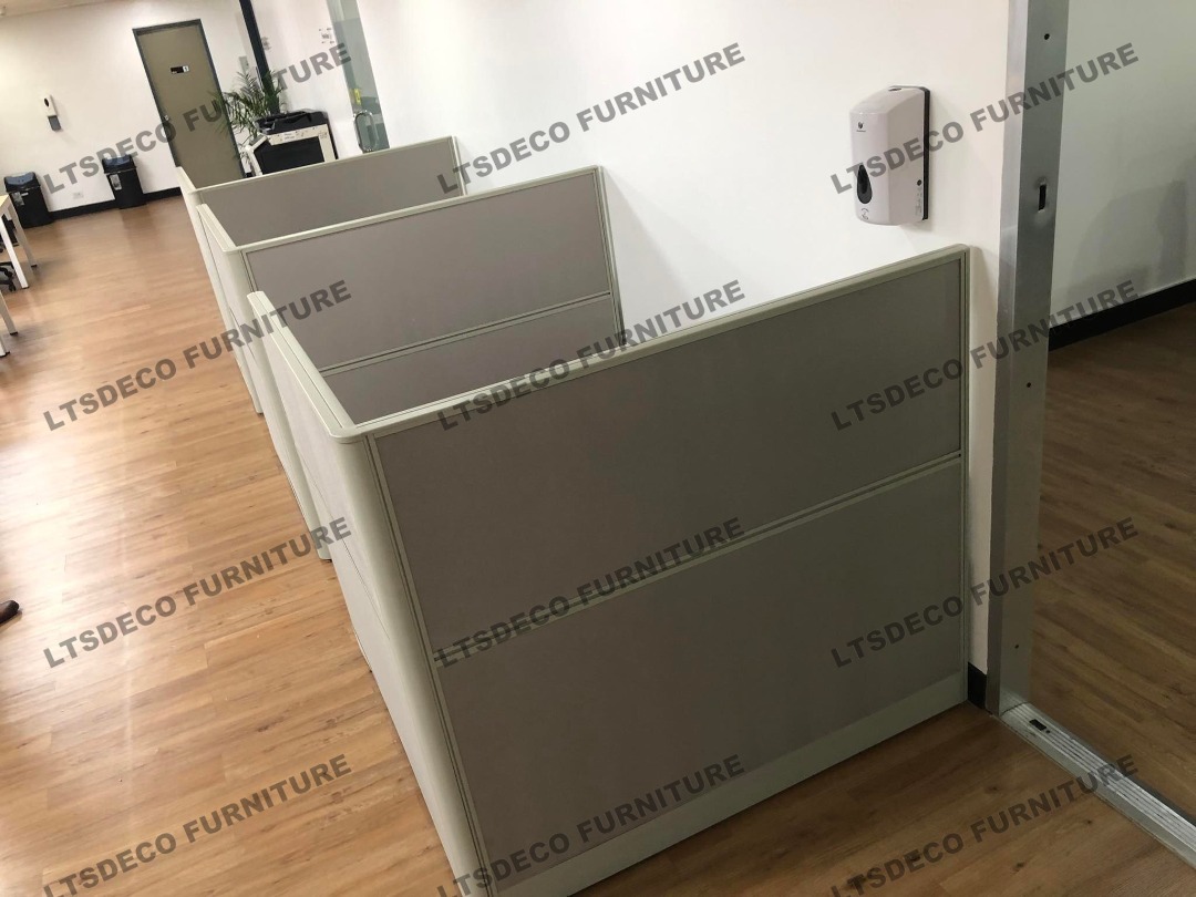 L-shape full fabric panel partition | office partition | office ...