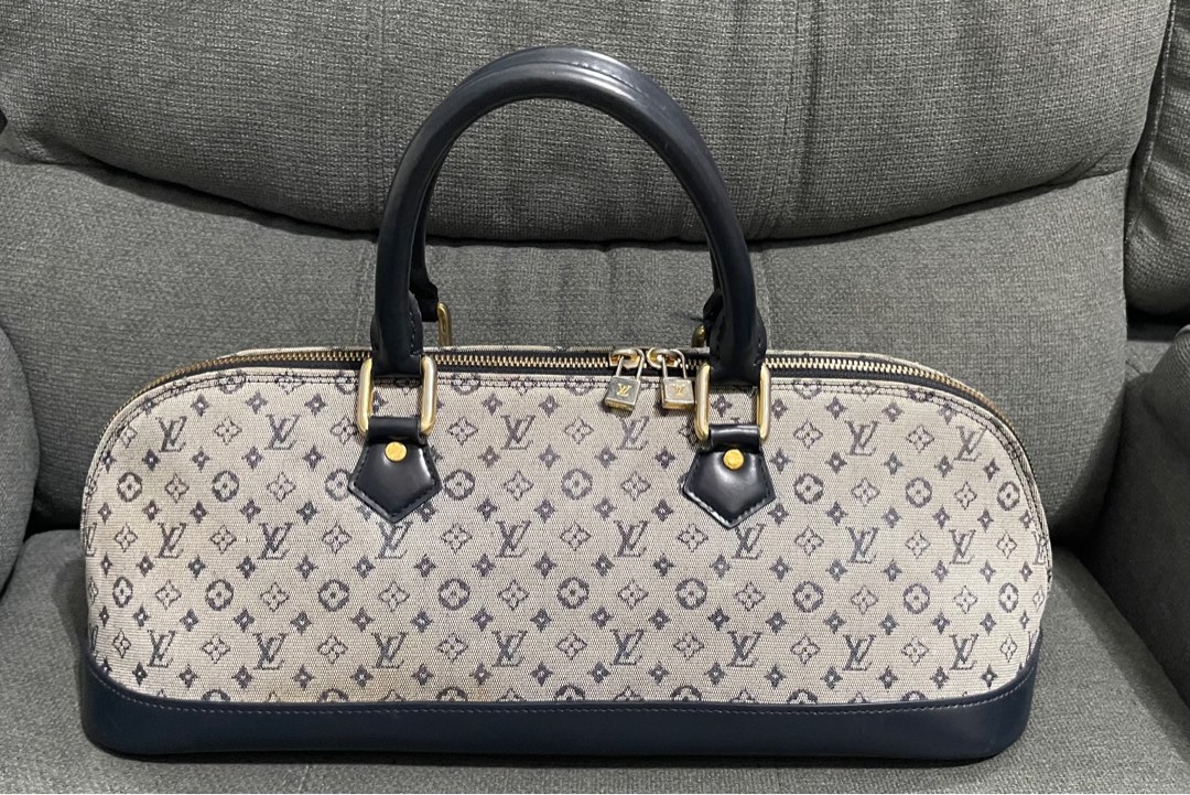 LV Vintage Encre Mini Lin Horizontal Alma Bag, Women's Fashion, Bags ...