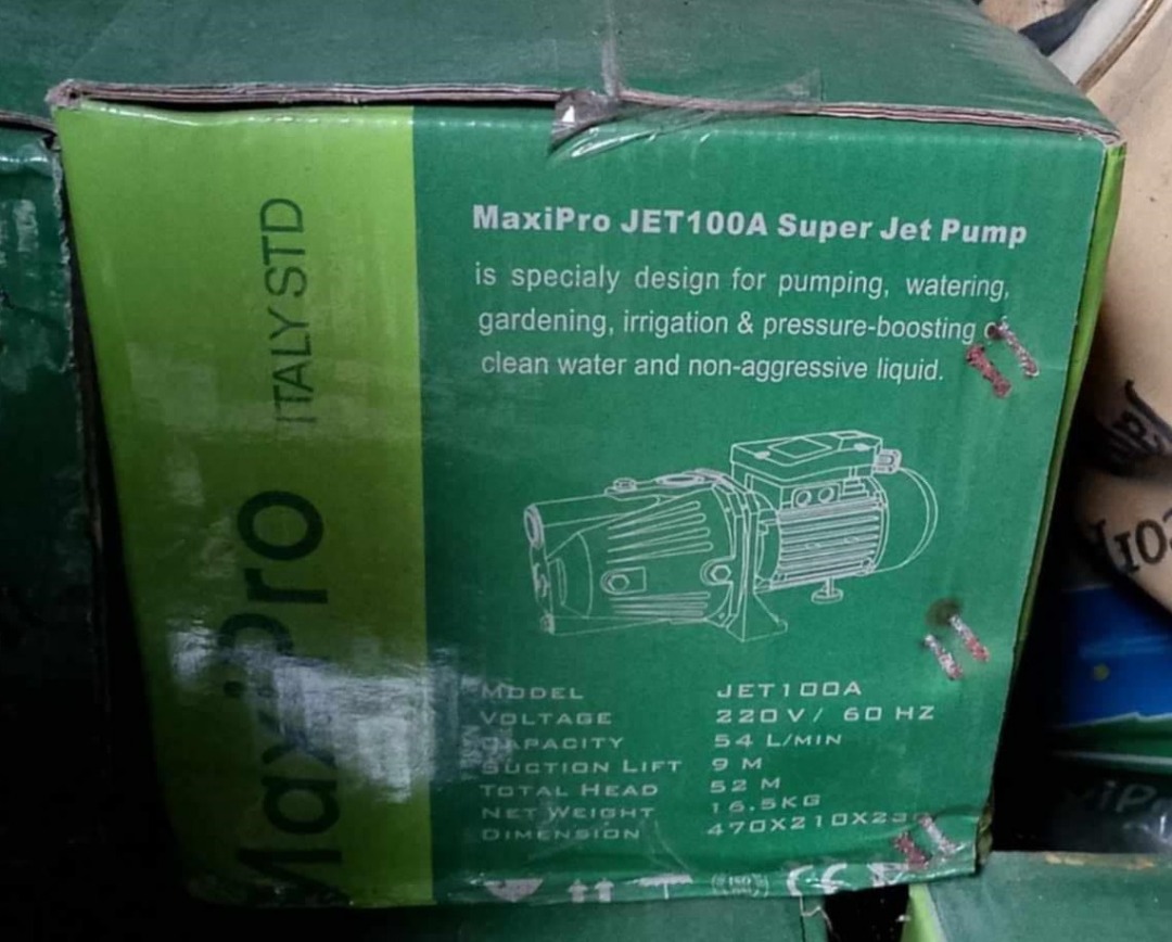 MAXIPRO Water Pump 1HP, Furniture & Home Living, Home Improvement ...