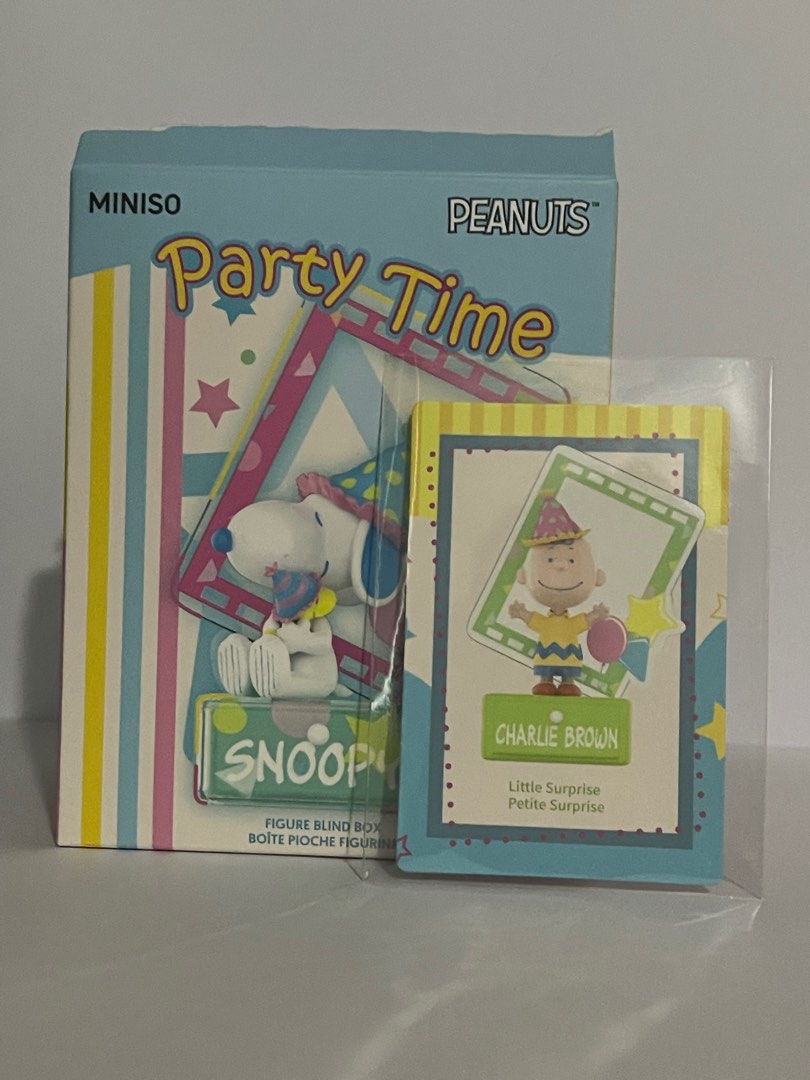 Miniso x Snoopy Party Time Blind Box - Charlie Brown, Hobbies & Toys ...
