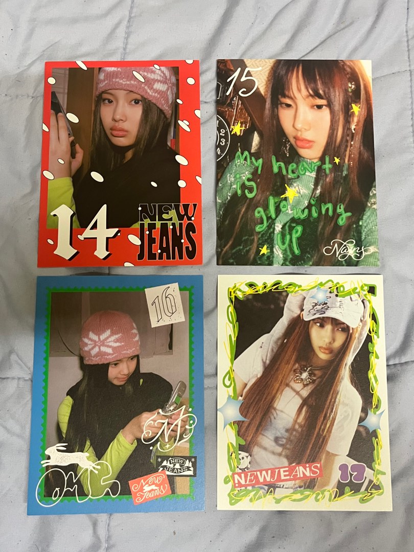 [FREE OFFICIAL KPOP ITEMS ]NEW JEANS HYEIN POSTCARD SET, Hobbies & Toys ...