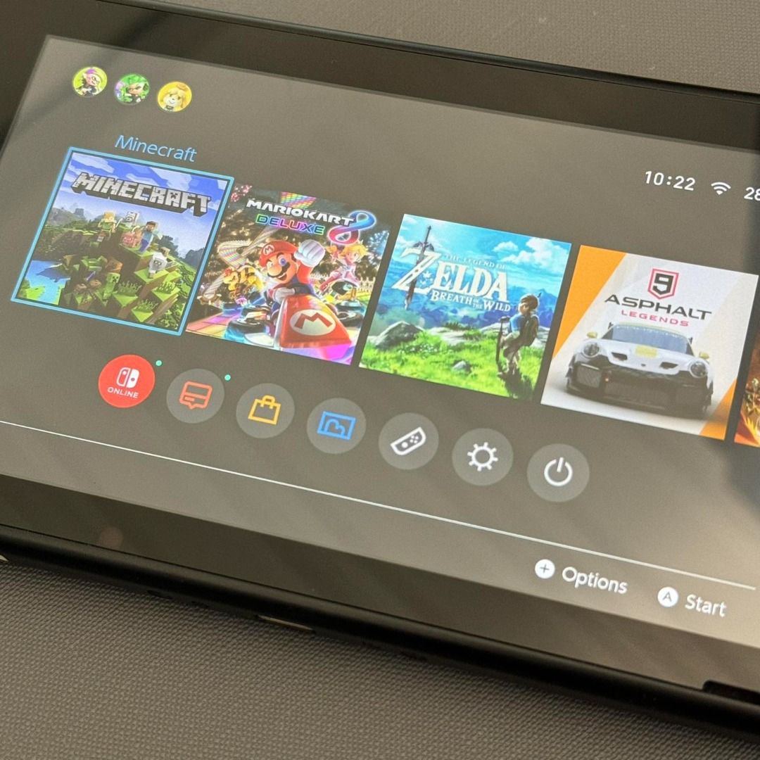 Nintendo Switch V1 Unit only with 64gb Micro SD Card / Playable ...