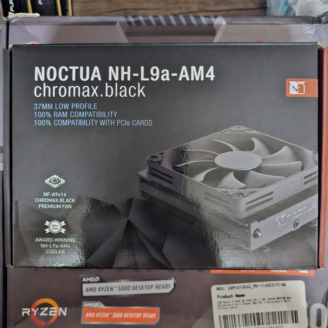 NOCTUA NH-L9a-AM4 CHROMAX BLACK CPU COOLER, Computers & Tech, Parts ...
