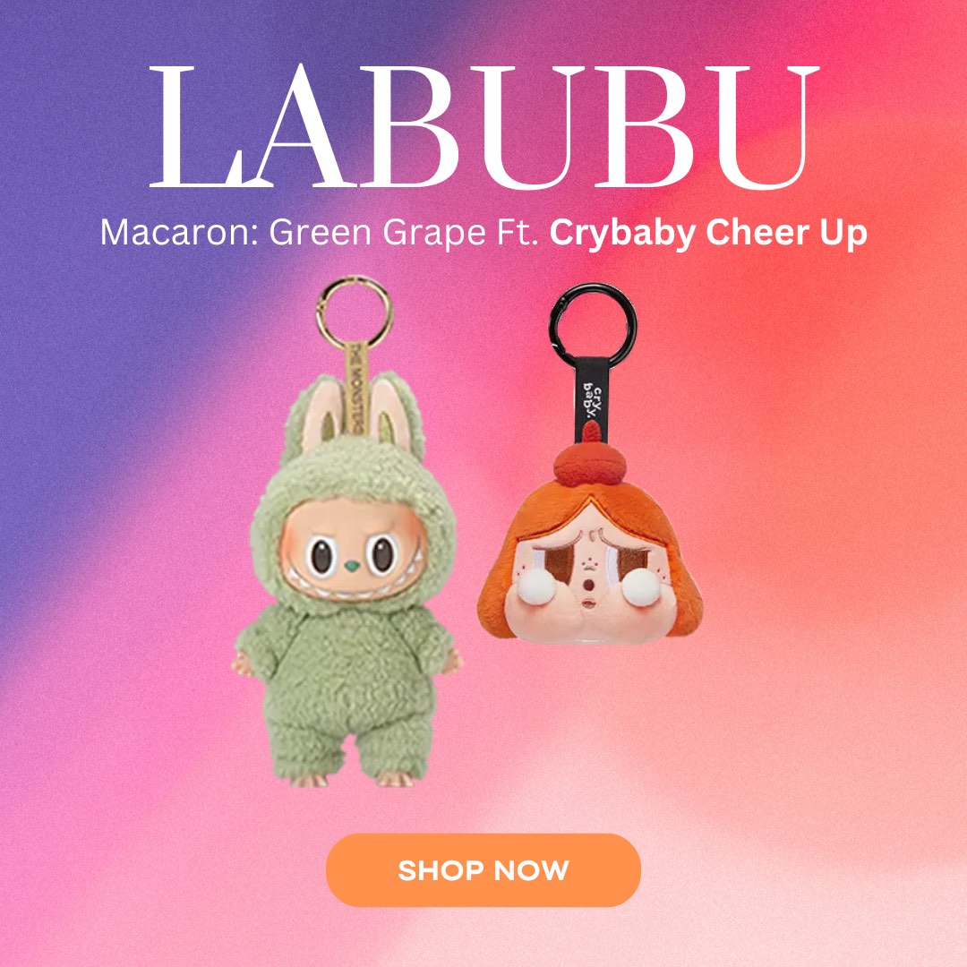 (ONHAND) LABUBU MACARON GREEN GRAPE & CRYBABY CHEER UP! ORANGE, Hobbies ...