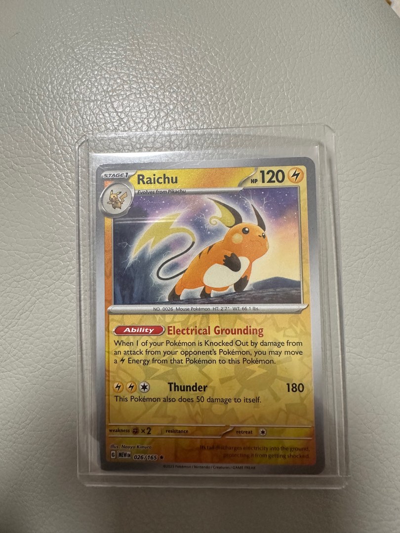 Raichu [Reverse Holo] #26 Pokemon Scarlet & Violet 151, Hobbies & Toys ...