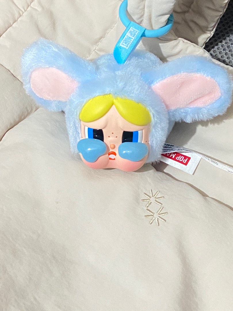 popmart crybaby bunny bubbles powerpuff girls vinyl plush keychain ...