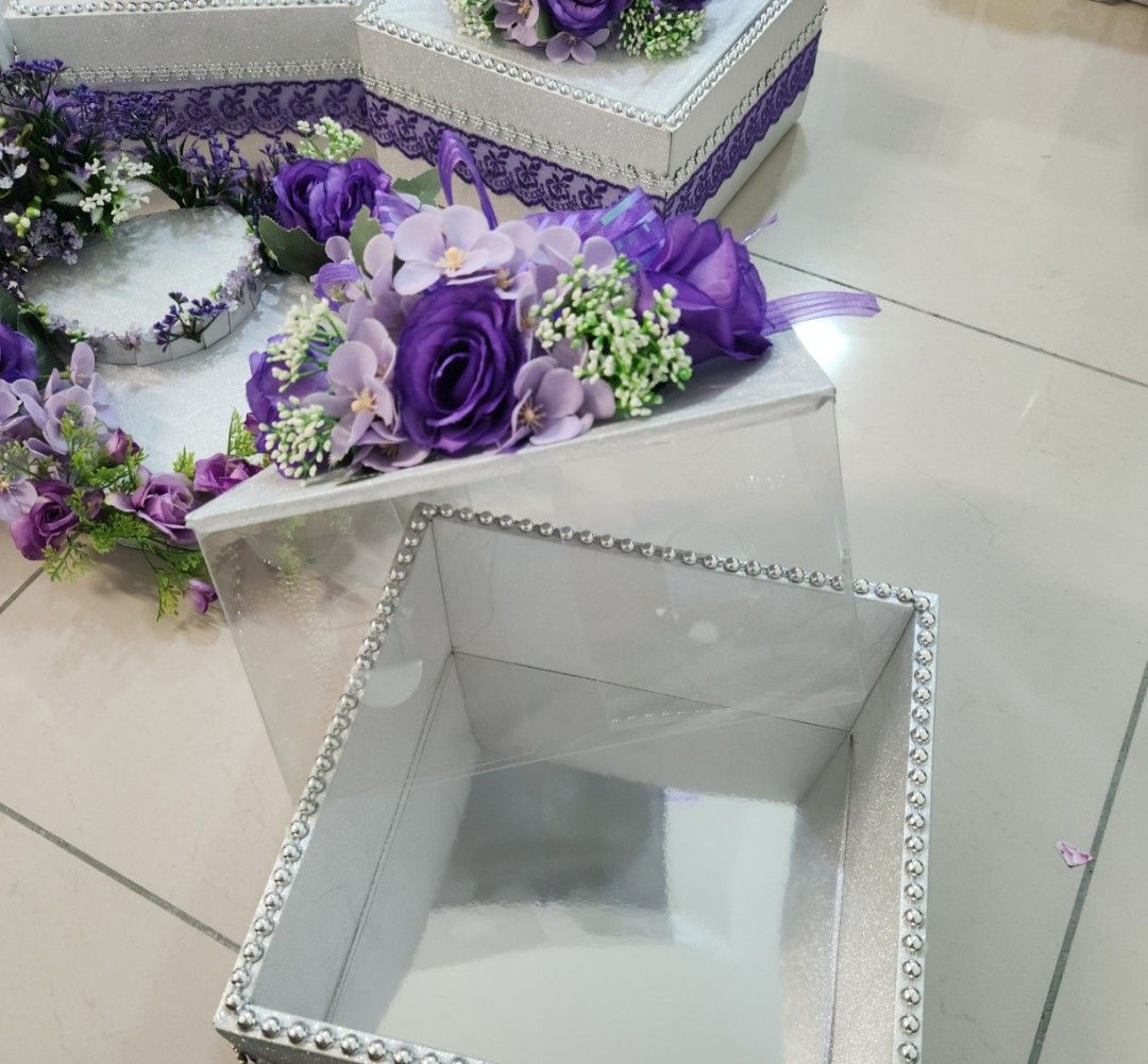 Pre-Loved Hantaran Boxes & Dulang Mockup, Hobbies & Toys, Stationery ...