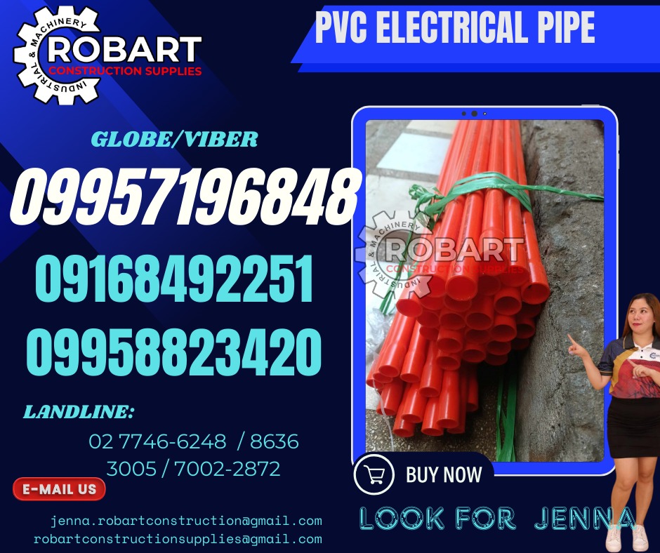 pvc electrical pipe brand:emerald color: orange, Commercial ...