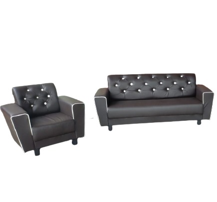 PVC Sofa 1 Seater 3 Seater Modern Sofa Set, Furniture & Home Living ...