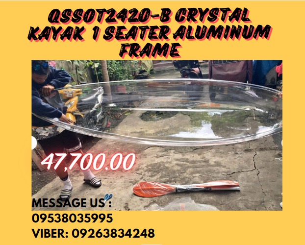 QSS0T2420-B CRYSTAL KAYAK 1 SEATER ALUMINUM FRAME, Everything Else ...