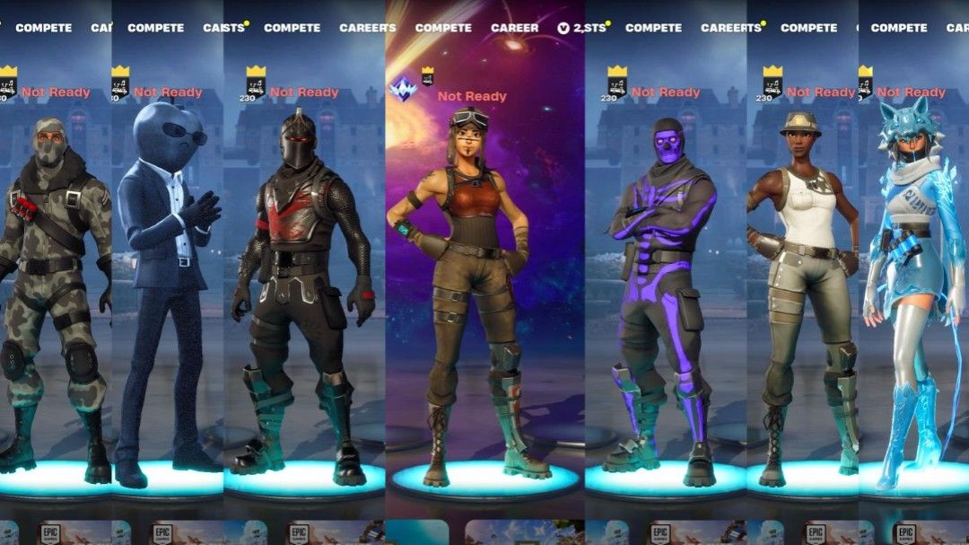RARE STACKED OG FN FA ACCOUNT | RENEGADE RAIDER | PURPLE SKULL TROOPER ...