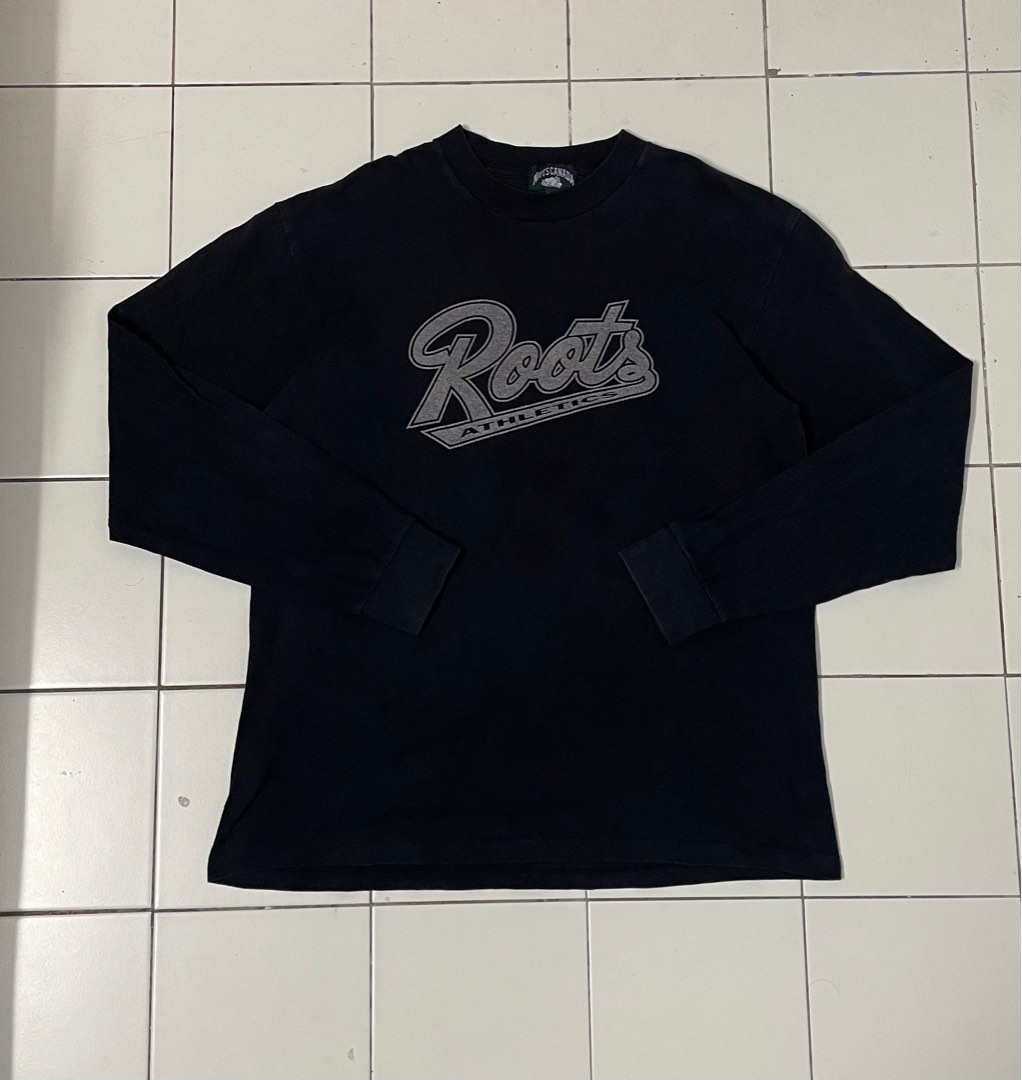 Rare vintage 90's roots athletics single stitch Large made in canada, Men's Fashion, Tops & Sets ...