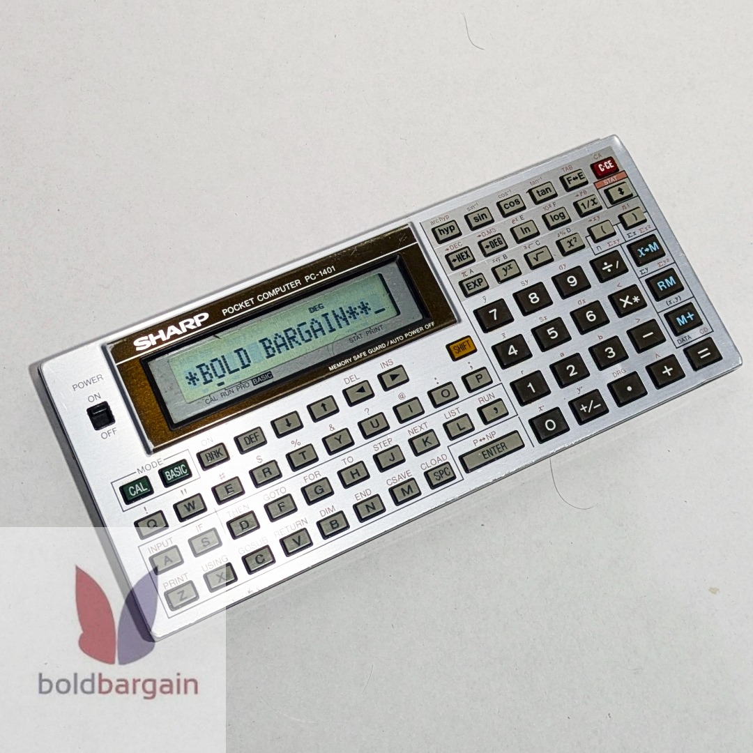 Rare Vintage SHARP PC-1401 Pocket Computer Scientific Calculator Made in Japan, Hobbies & Toys ...