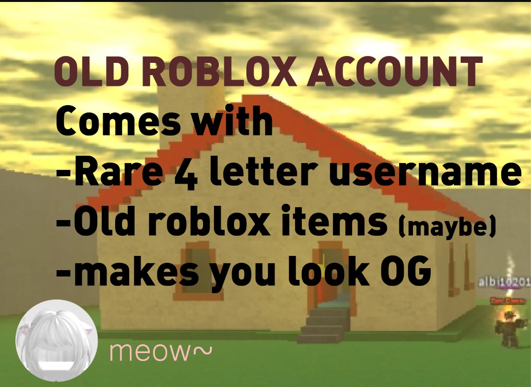 Roblox OG account (with 4 letter usernames), Video Gaming, Video Games ...