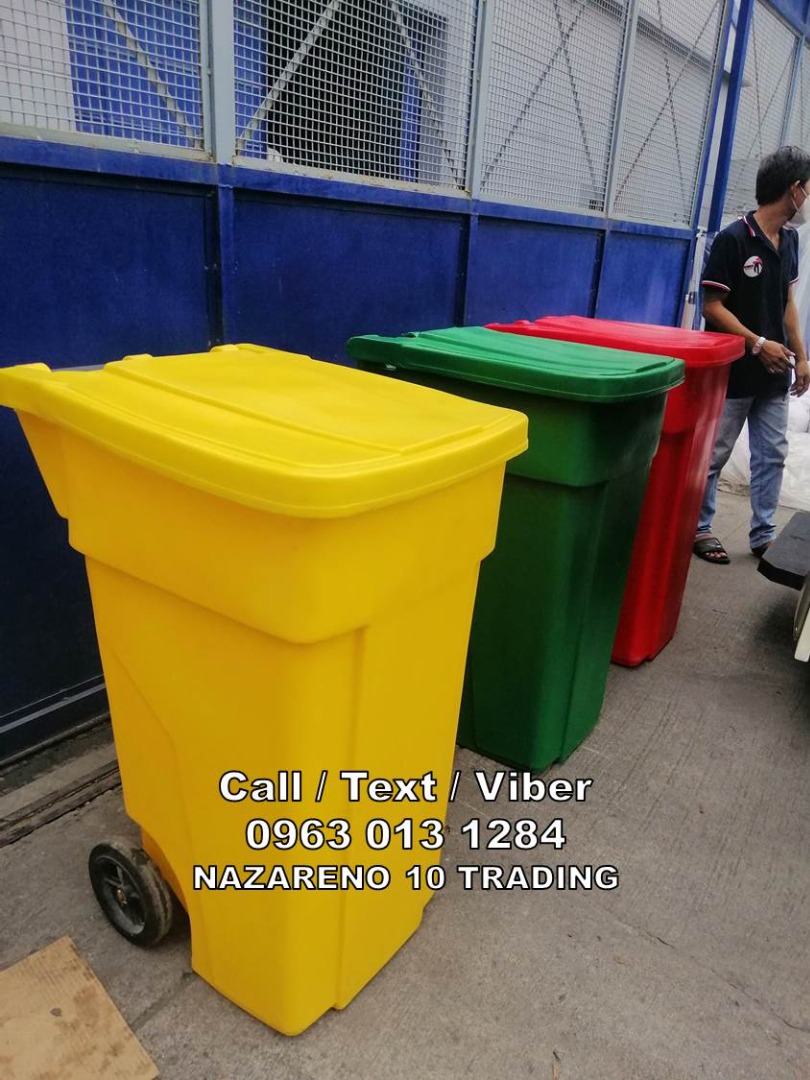 Rolling Bin Trash bin 150 Liters 250 Liters, Furniture & Home Living ...