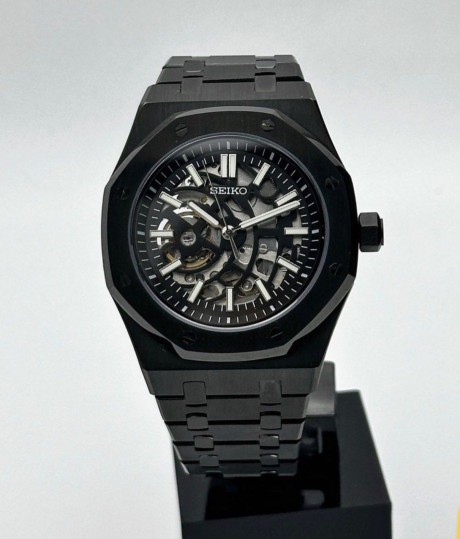 Seiko Stealth Royal Oak Skeleton Mod, Men's Fashion, Watches ...