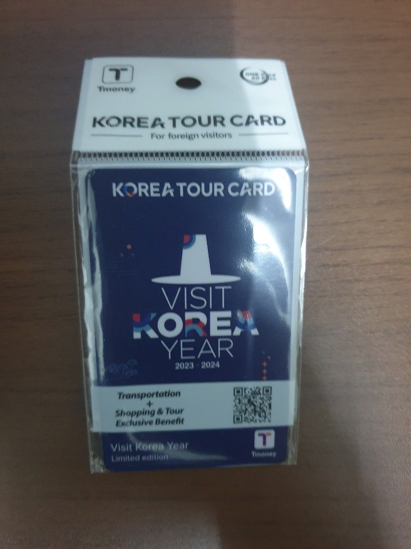 South Korea tour card Tmoney travel card for foreign tourists and ...