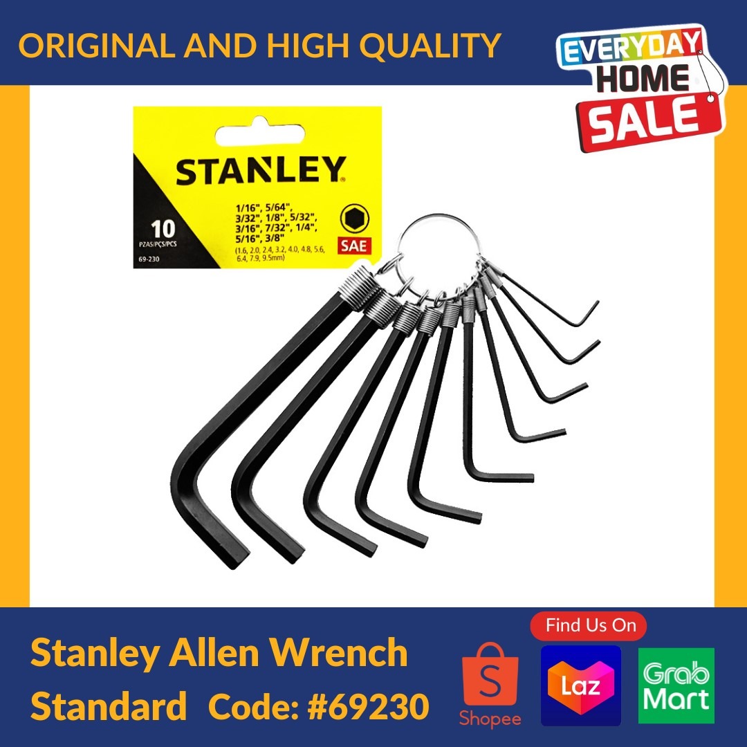 Stanley Hex Key Set 10-pc Standard, Commercial & Industrial ...