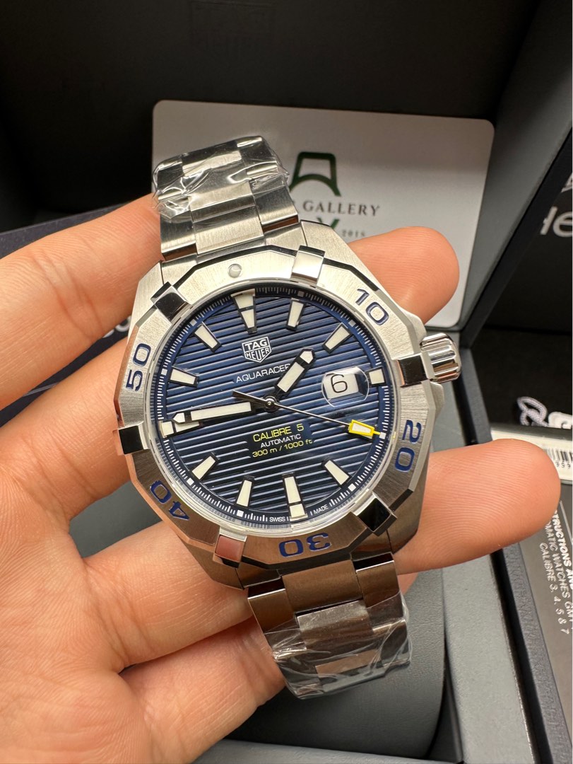 Tag Heuer Aquaracer 43mm Automatic Steel Bezel WAY2012.BA0927, Luxury ...