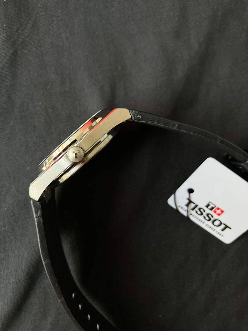 Tissot PRX Quartz Blue Leather, Luxury, Watches on Carousell