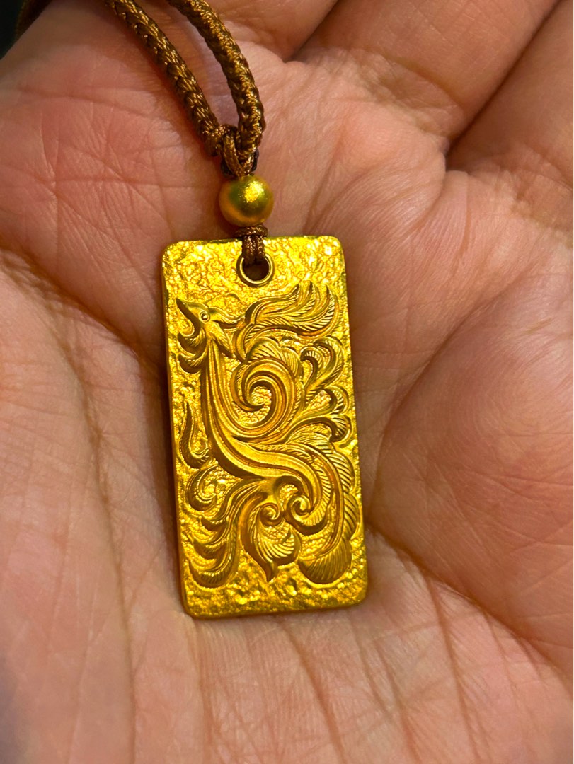 TSL Ancient Gold Phoenix Design 999.9, Women's Fashion, Jewelry ...