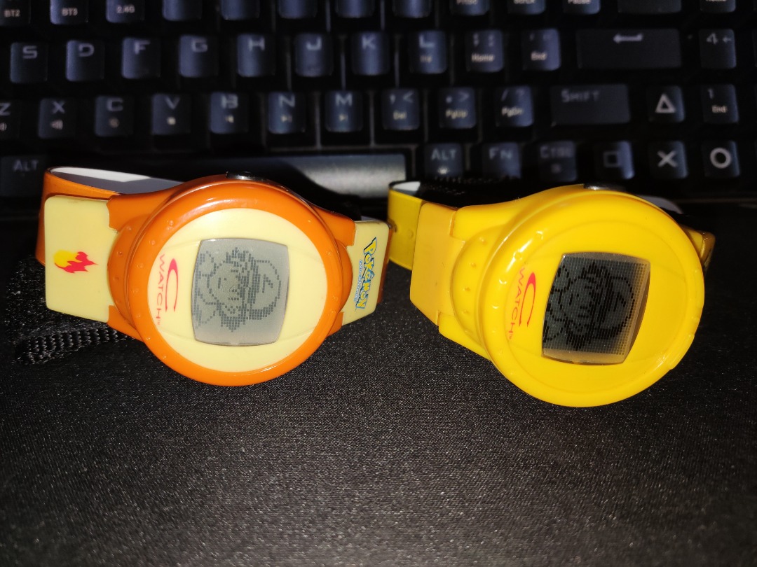 Vintage POKEMON C WATCH Pikachu Talking Watch Yellow 1998 Nintendo ...